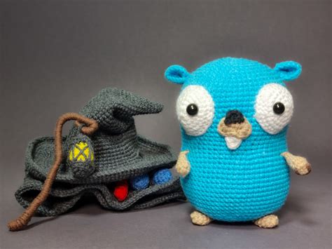 Go Gopher Wizard • Pdf Amigurumi Pattern Lyra Lune Designs