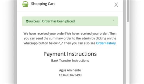 ajax whatsapp checkout opencart