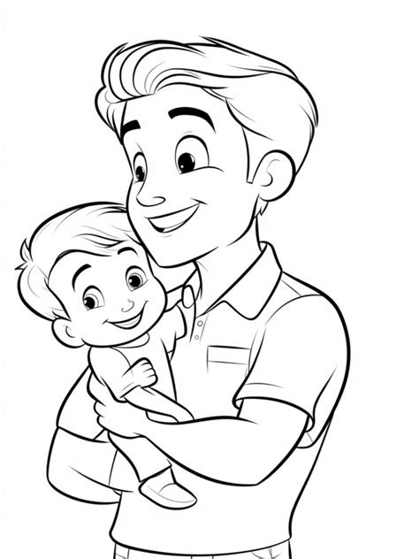 40 Fathers Day Coloring Pages Show Dad Some Love 🎨👨‍👧