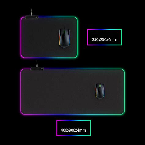Led Glowing Keyboard Mat Promotion T Desk Mat Gamer Natural Rubber