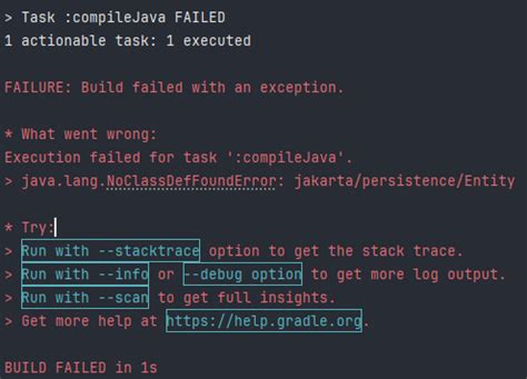java lang NoClassDefFoundError jakarta persistence Entity 에러 해결