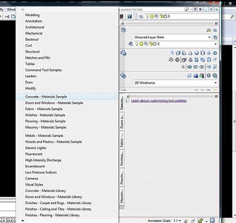 Tool Palettes Not Shown Autocad 3d Modelling And Rendering Autocad Forums