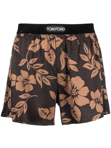 Tom Ford Floral Print Silk Satin Boxers Shopstyle