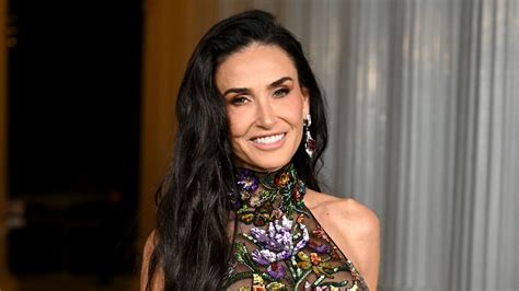 Demi Moore Commands Attention In Naked Dress With Glitzy Twist