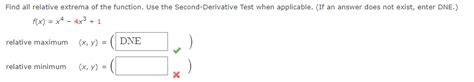 Solved Find All Relative Extrema Of The Function Use The