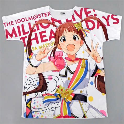駿河屋 松田亜利沙サイン入りver フルカラーtシャツ ヌーベル・トリコロールver ホワイト フリーサイズlサイズ 「the