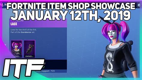 Fortnite Item Shop New Lace And Paradox Skin Set January 12th 2019