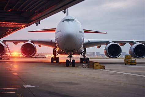 폭풍우 구름 아래 주차된 대형 비행기 멋진 비행기 사진 배경 일러스트 및 사진 무료 다운로드 Pngtree