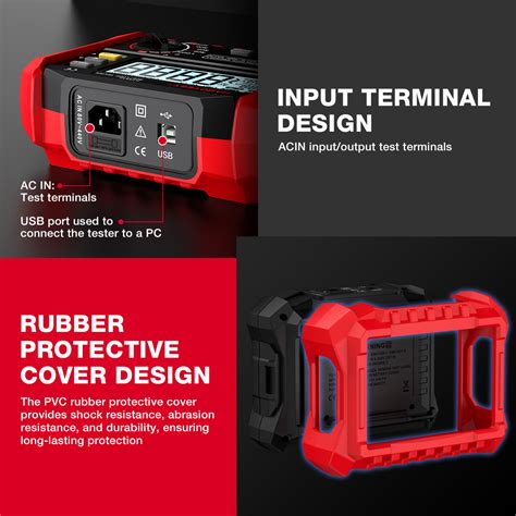 HABOTEST HT5910 4 7 Inch LCD Leakage Switch Tester Digital RCD Loop