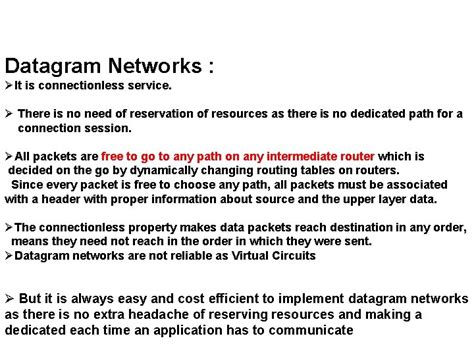 unit2 switching datagram networks virtual circuit networks structure
