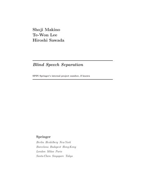 Pdf Sparsification For Monaural Source Separation