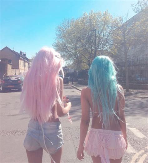 Beach Girl Aesthetic Pink And Blue Duo Outfits Pink And Blue Duo