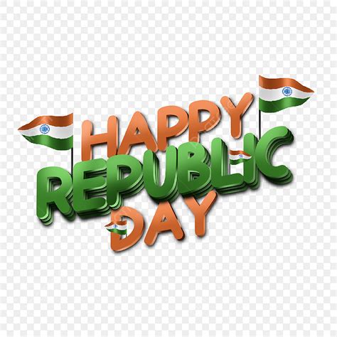 Republic Day India Png Picture Happy Republic Day India Greeting Label