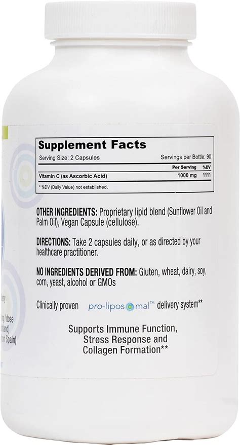 Core Med Science Liposomal Vitamin C 1000mg 180 Capsules Quali C
