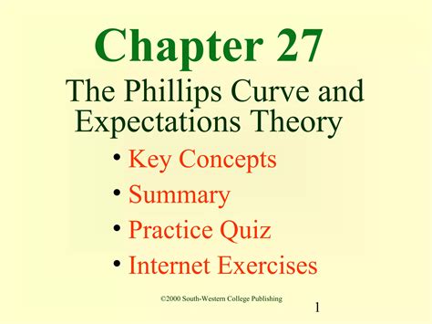13 The Phillips Curve And Expectations Theory Ppt