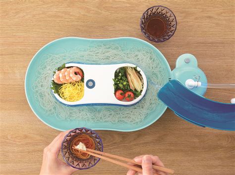 Somen Noodle Slider Mint Blue Summer Fun