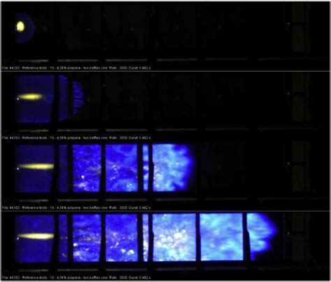 Screenshots Of High Speed Video Reference Test Two Baffle