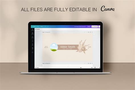 Youtube Channel Kit Editable Canva Template Modern Nude Etsy