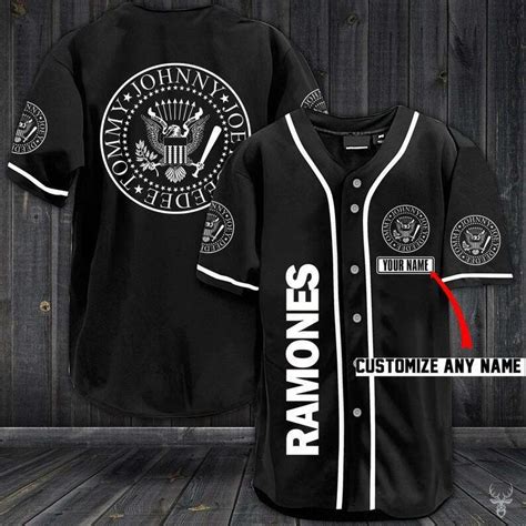 Ramones Custom Name Baseball Jersey White Lion Pod Store