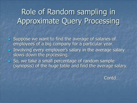 ppt approximate query processing powerpoint presentation free