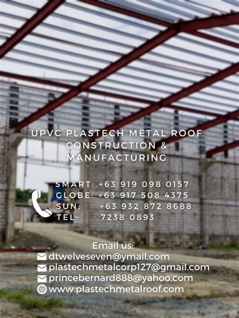 Plastech Metal Super Cool Roofing Upvc Commercial And Industrial
