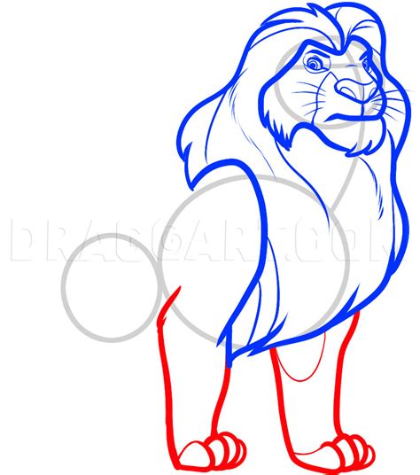 How To Draw Mufasa From Lion King Drawing Step By Step By Dawn