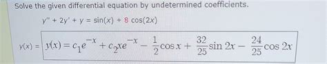 Solved Solve The Given Boundary Value Problem If An Answer
