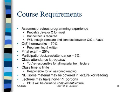 ppt cs3101 2 programming languages c lecture 1 powerpoint