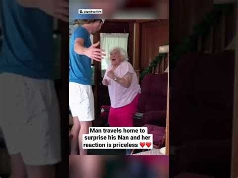 Man Travels Home To Surprise His Nan And Her Reaction Is Priceless Random Acts Of Kindness