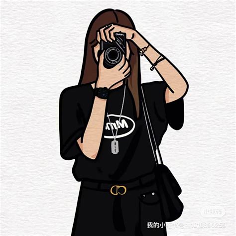 手绘头像相机摄影师女生卡通微信约稿设计4cr 花瓣网 手绘头像相机摄影师女生卡通微信约稿设计4cr 花瓣网