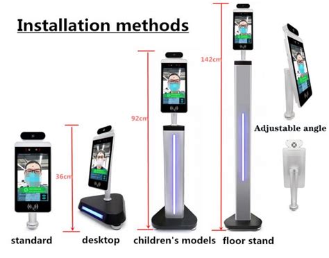 Linux Face Recognition Turnstile Card Reader Turnstile With Body Temperature Detection