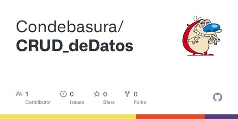 GitHub Condebasura CRUD DeDatos