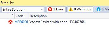 Asp Net Core Csc Stopped Working In Visual Studio IIS Express Stack Overflow