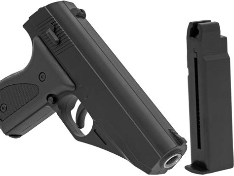 Softair Pistole Gun Vollmetall P V Black Cm G Mm Mit Munition Amazon De