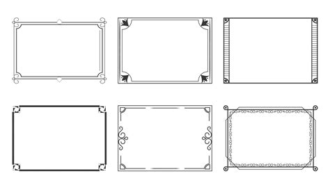 Border Effective Fram Line Design Vector Art At Vecteezy