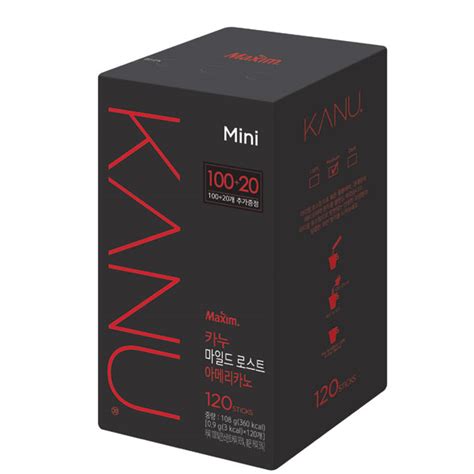 맥심 카누 미니 마일드 로스트 아메리카노 120t 1개 티몬