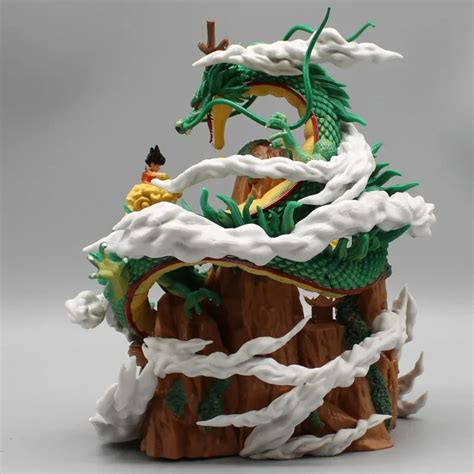 Estátua Colecionável Shenlong Montanha Shenron Dragon Ball Z 20cm