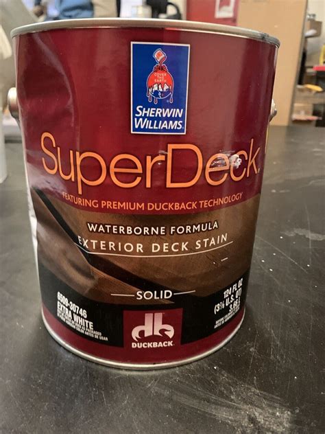 Sherwin Williams Exterior Super Deck Stain Solid 6509 30746 124 F