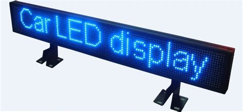 Blue 12v Led Car Display Board Usb Information Input Led Car Sign Led