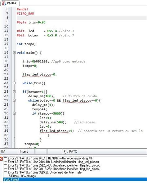 Como Fazer Piscar O Led Com O 12f629 Microcontroladores Clube Do Hardware