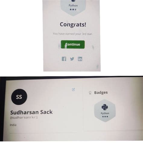 Sudharsan R Cse On Linkedin Hackerrank Pythonprogramming