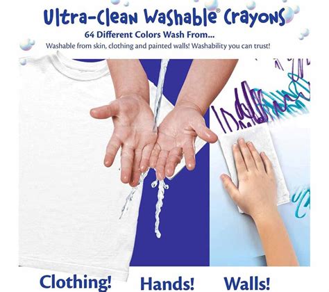 Bulk Crayola Ultra Clean Washable Crayons 64 Count 2 Pack Crayola