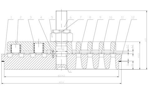 布勒1400t增压活塞密封圈货号gns 95033 180 Autocad 收费图纸 模型下载 懒石网