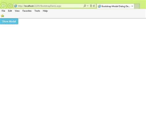 Bootstrap Modal Dialog In Aspnet 45 Vbforums