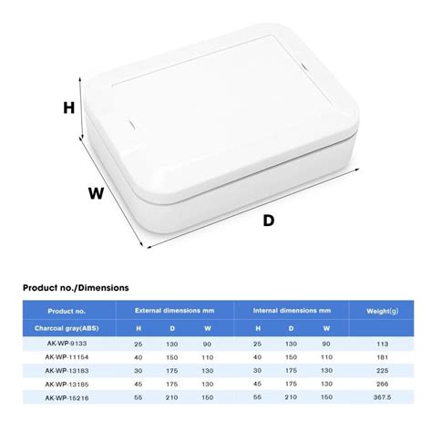 Wp9133 Ip67 Waterproof Plastic Enclosure Walled Mounted On Tube