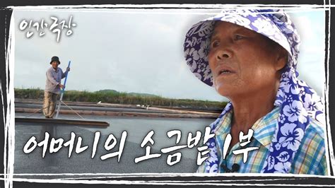 인간극장 어린 4남매를 키우기 위해 소금밭에서 홀로 일해 온 어머니의 이야기 어머니의 소금밭 1부 Kbs 방송 Youtube