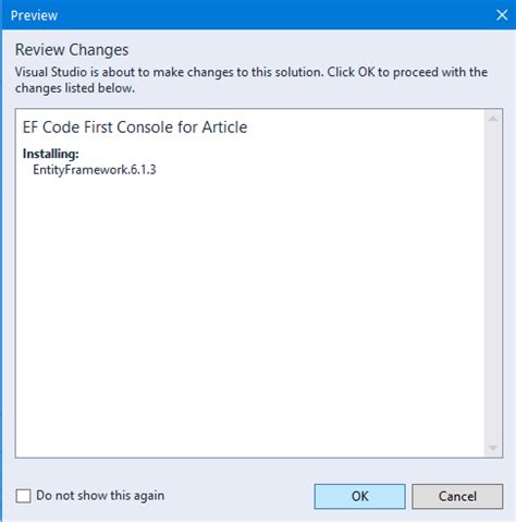 Entity Framework Code First From Scratch