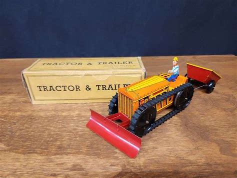 Windup Crawler Trailer Set Nib Marx Aumann Auctions Inc