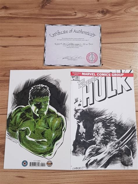 Incredible Hulk 181 Arm Flex Blank Variant Cover Art Comic