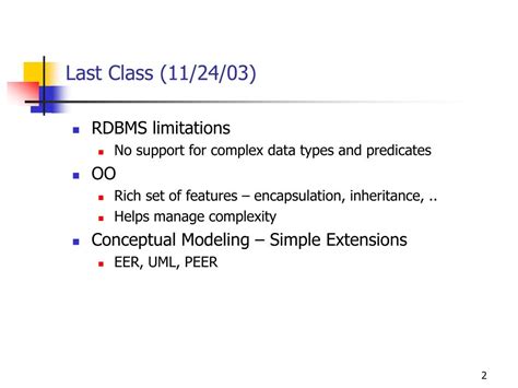 Ppt Object Oriented And Object Relational Databases Powerpoint